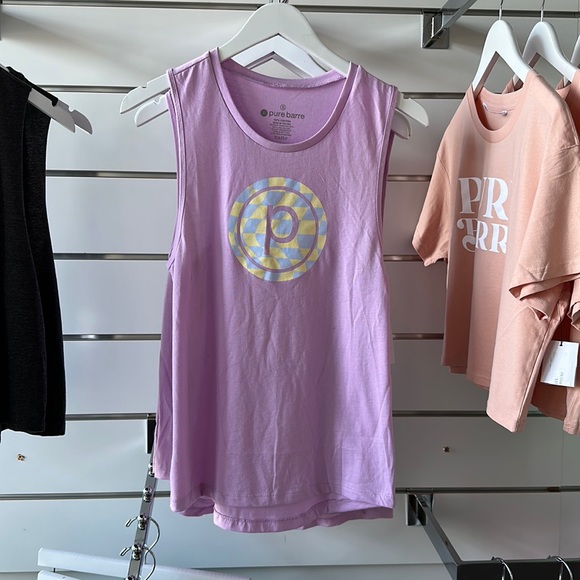 Pure Barre | Tops | Lavender Pure Barre Circle P Tank | Poshmark